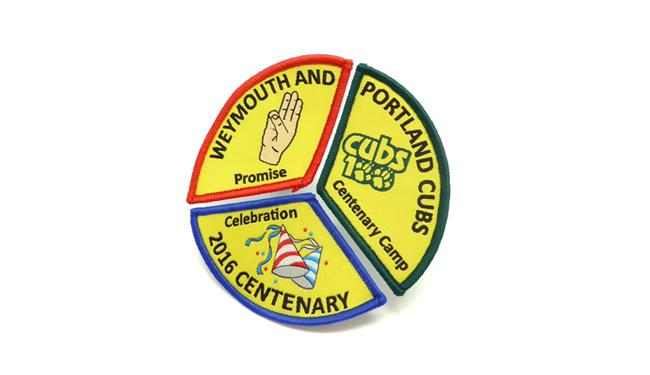 Woven Badges with Overlocked Border | MBC Neckers & Badges